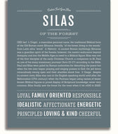Silas Personalized Name Meaning Art Prints – Name Stories