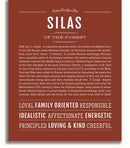 Silas | Name Art Print – Name Stories