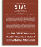 Silas | Name Art Print – Name Stories