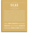 Silas | Name Art Print – Name Stories