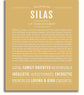 Silas Personalized Name Meaning Art Prints – Name Stories