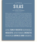 Silas | Name Art Print – Name Stories