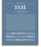 Silas | Name Art Print – Name Stories