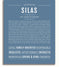 Silas | Name Art Print – Name Stories