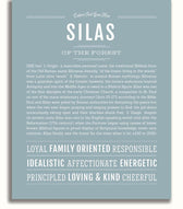 Silas | Name Art Print – Name Stories