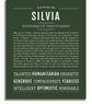 Silvia | Name Art Print – Name Stories