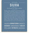 Silvia | Name Art Print – Name Stories