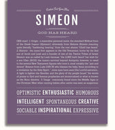 Simeon | Name Art Print – Name Stories