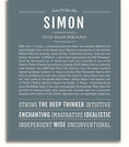 Simon | Name Art Print – Name Stories