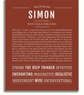 Simon | Name Art Print - Personalized Custom Gifts – Name Stories