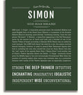 Simon | Name Art Print – Name Stories