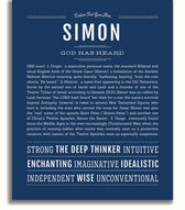 Simon | Name Art Print - Personalized Custom Gifts – Name Stories