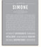 Simone Personalized Name Meaning Art Prints – Name Stories