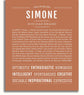 Simone | Name Art Print – Name Stories