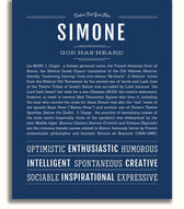 Simone | Name Art Print – Name Stories