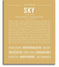 Sky Personalized Name Meaning Art Prints – Name Stories