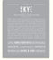 Skye Personalized Name Meaning Art Prints – Name Stories