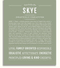 Skye Personalized Name Meaning Art Prints – Name Stories