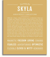 Skyla | Name Art Print – Name Stories