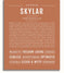 Skylar Personalized Name Meaning Art Prints – Name Stories