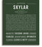 Skylar (female) | Name Art Print – Name Stories