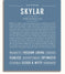Skylar (male) | Name Art Print – Name Stories