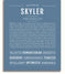 Skyler (male) | Name Art Print – Name Stories