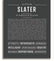 Slater | Name Art Print – Name Stories