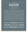 Slater | Name Art Print – Name Stories