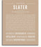 Slater | Name Art Print – Name Stories