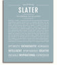 Slater | Name Art Print – Name Stories
