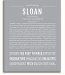 Sloan | Name Art Print – Name Stories