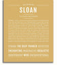 Sloan | Name Art Print – Name Stories