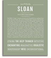 Sloan | Name Art Print – Name Stories