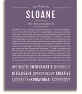 Sloane | Name Art Print – Name Stories
