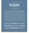 Sloane | Name Art Print – Name Stories