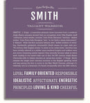 Smith | Name Art Print – Name Stories