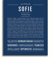 Sofie | Name Art Print – Name Stories