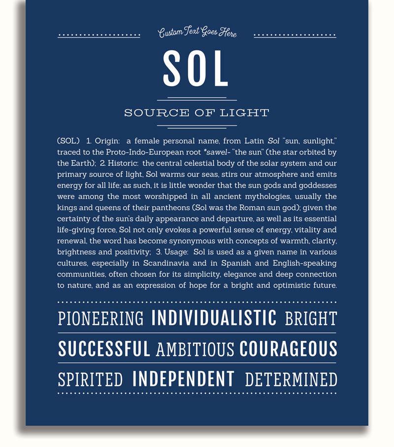 What does sol mean store