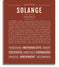 Solange | Name Art Print – Name Stories