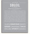 Soleil | Name Art Print – Name Stories