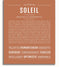 Soleil | Name Art Print – Name Stories