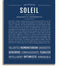 Soleil | Name Art Print – Name Stories