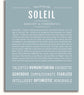 Soleil | Name Art Print – Name Stories