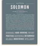 Solomon | Name Art Print – Name Stories