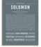 Solomon | Name Art Print – Name Stories