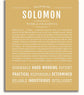 Solomon | Name Art Print – Name Stories