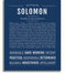 Solomon | Name Art Print – Name Stories