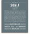 Sonia Personalized Name Meaning Art Prints – Name Stories