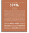 Sonia | Name Art Print – Name Stories